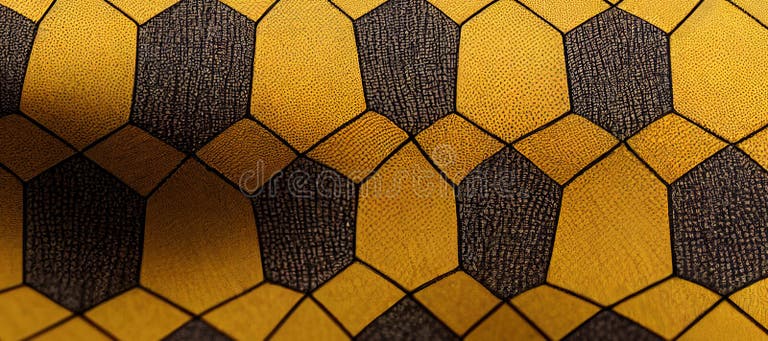 Bee Hexagon Pattern Cloth Wave Texture Background Stock Illustration ...