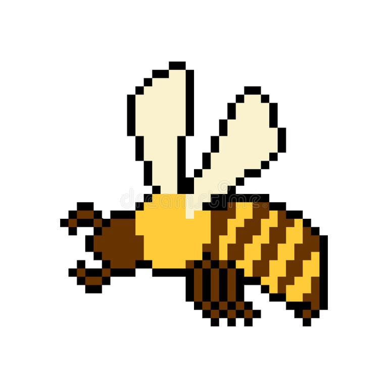 Pixel Art Honeybee Stock Illustrations – 87 Pixel Art Honeybee Stock ...