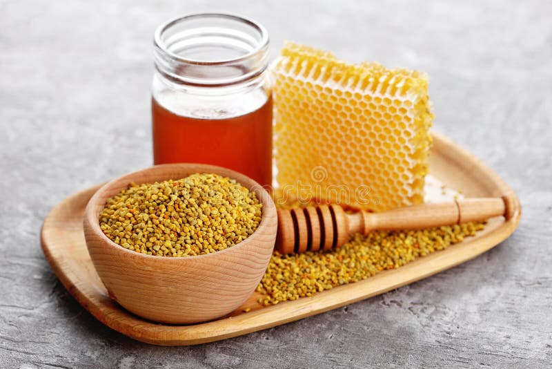 Bee pollen stock image. Image of nutrition, honeycomb - 55771993
