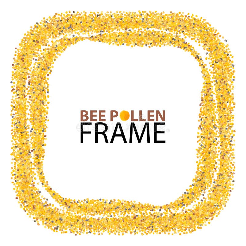 Bee Pollen, Perga, Flower Pollen Grains or Bee Bread Stock Vector ...