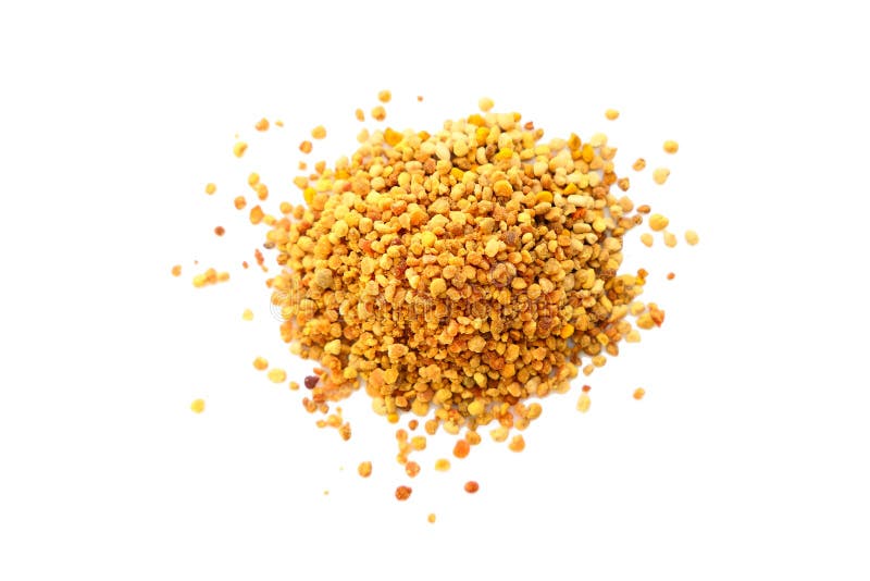 Bee pollen on white stock photo. Image of isolated, white - 208814144