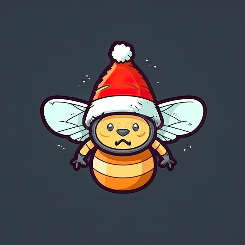 Cartoon Bee Christmas Stock Illustrations – 968 Cartoon Bee Christmas ...