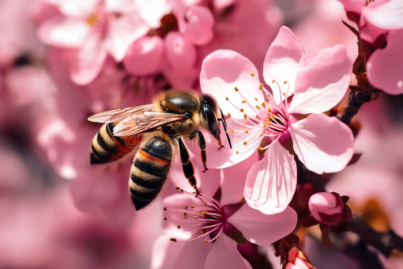 Bee Simple Life Accessory for Spring Day in Neutral Color Watercolor ...