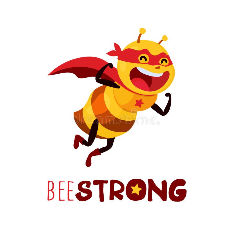 Bee strong stock vector. Illustration of icon, honey - 25609754