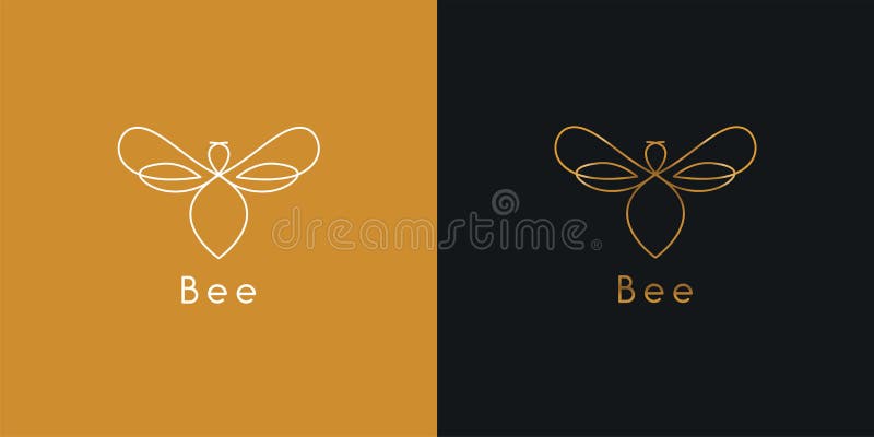 Bee Symbol Logo Design Template. Stock Illustration - Illustration of ...