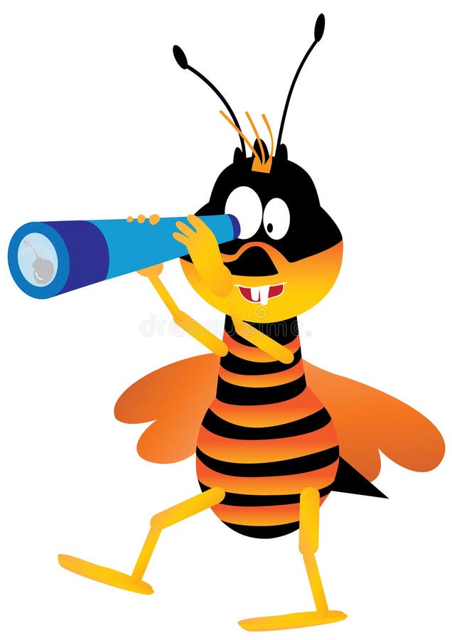 Isolated Spelling Bee with Sign Stock Illustration - Illustration of ...