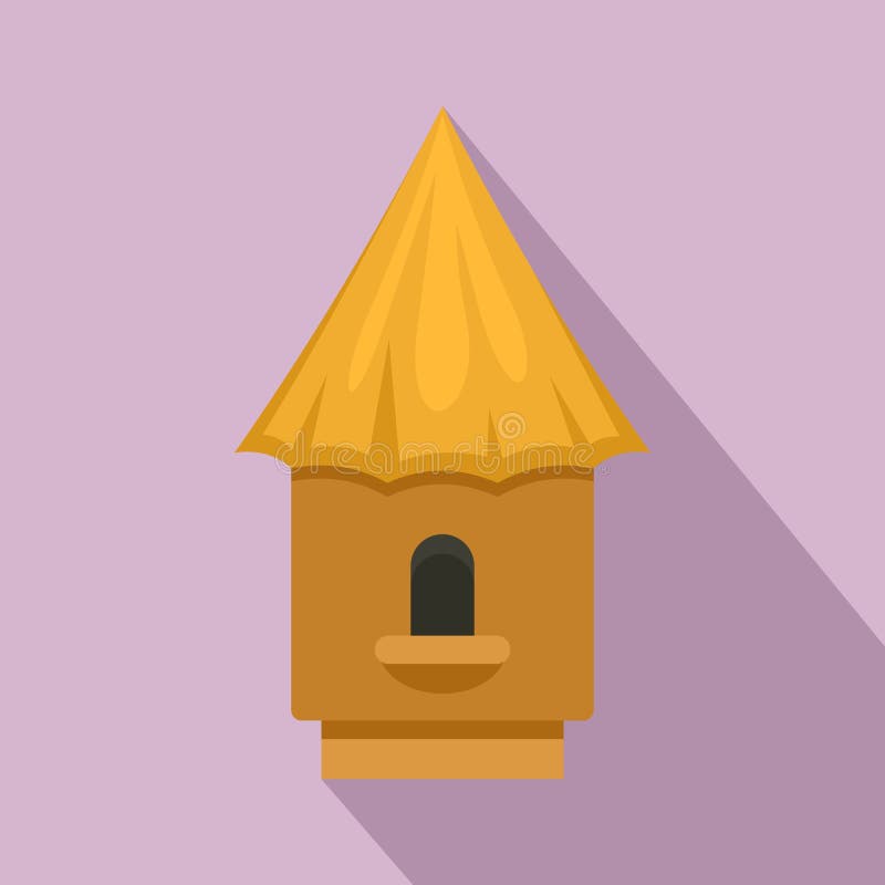 Bee Tree House Icon, Flat Style Stock Vector - Illustration of anoasis ... Bee Tree House Icon, Flat Style Stock Vector - Illustration of anoasis ...