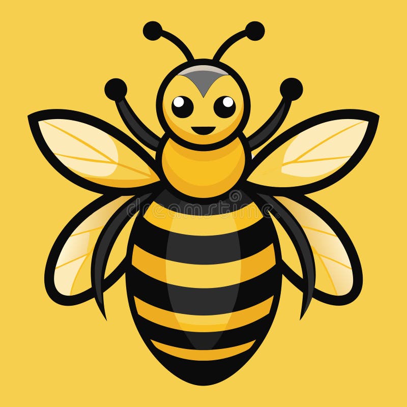 Bee Vector Art Illustration Design Stock Illustration - Illustration of ...