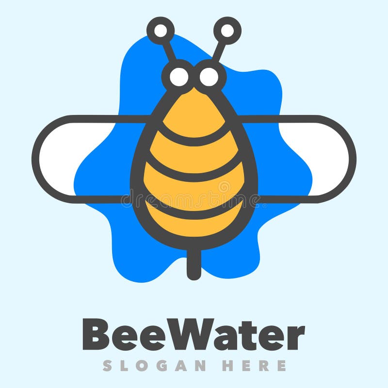 Bee water stock vector. Illustration of concept, water - 271743760