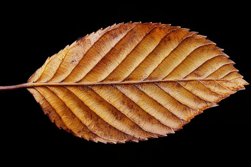 Beech Leaf - a Smooth, Oval Leaf with a Wavy Edge Stock Illustration ...