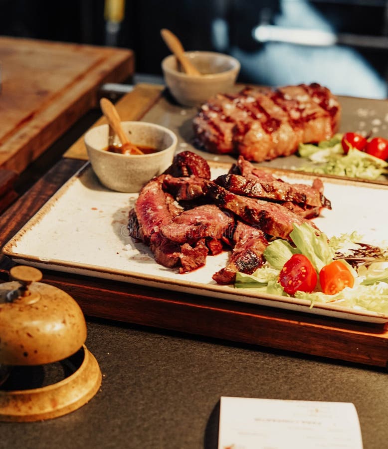 Beef in an Argentinian Steakhouse Stock Photo - Image of board, cooked ...