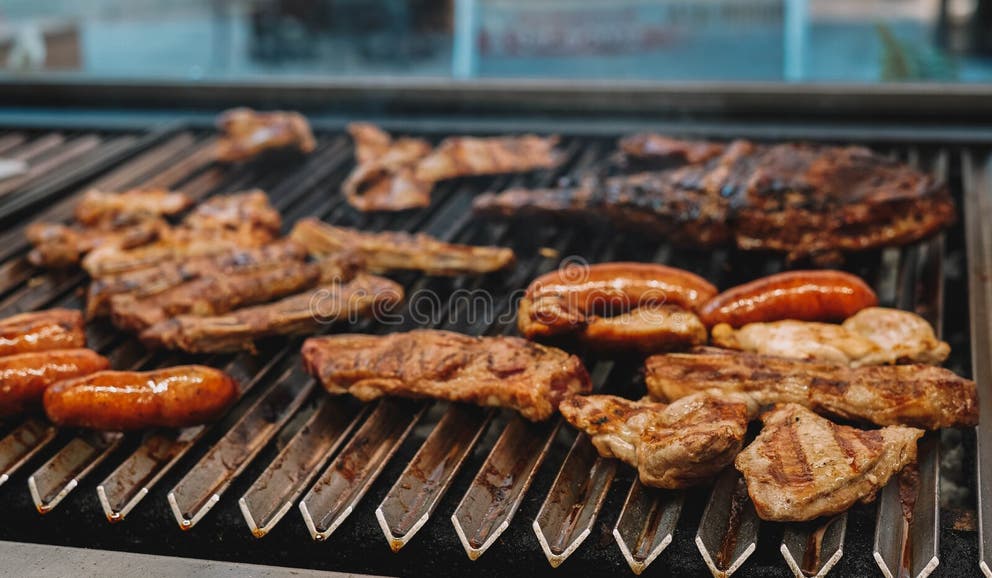 Beef in an Argentinian Steakhouse Stock Image - Image of grilled ...