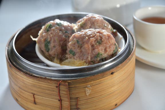 Beef ball dim sum stock image. Image of cantonese, shao - 242270771