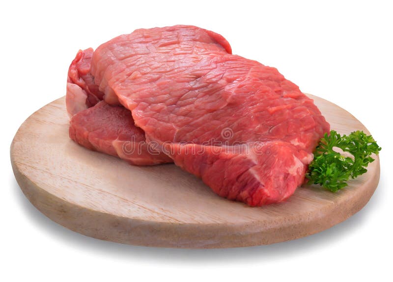 Set of Beef Meat on a White Background. Image for Design. Stock Photo ...
