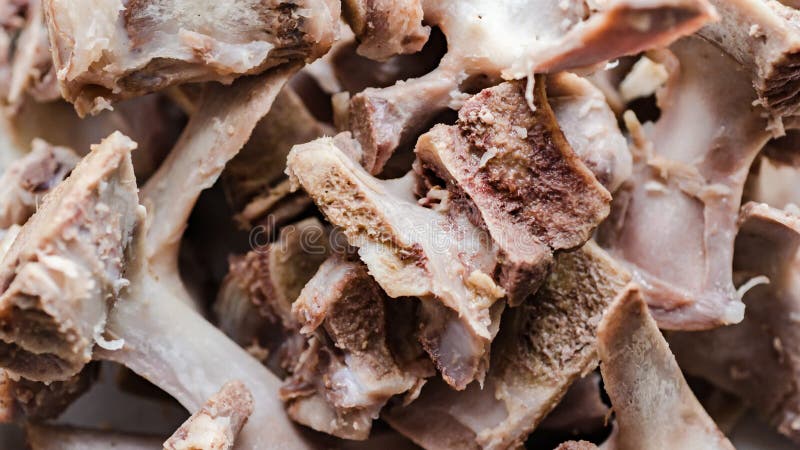 Beef Boiled Meat with Bones Stock Image - Image of boiled, healthy ...