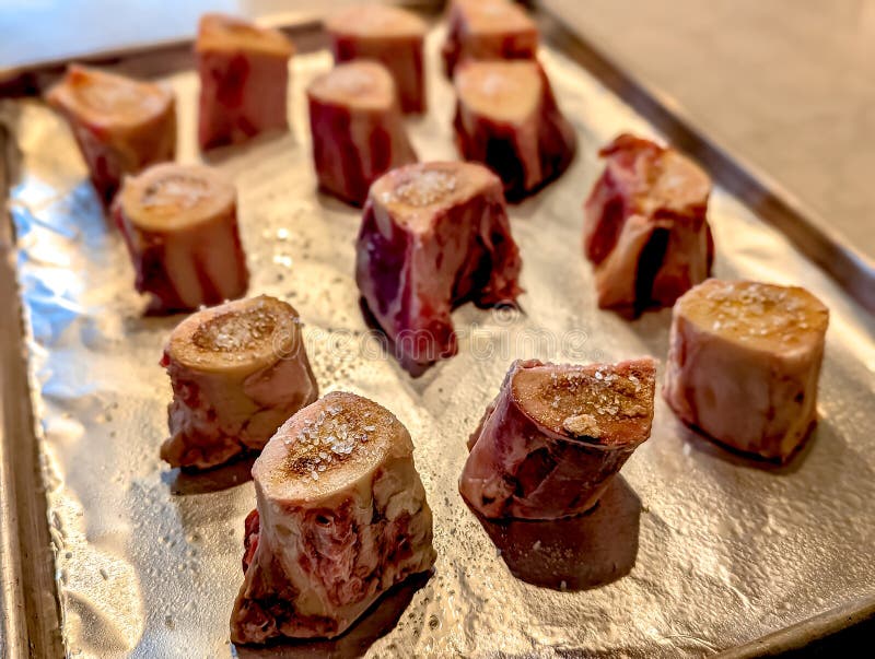 Beef Bone Marrow Pieces Ready for Dinner Stock Photo - Image of meal ...