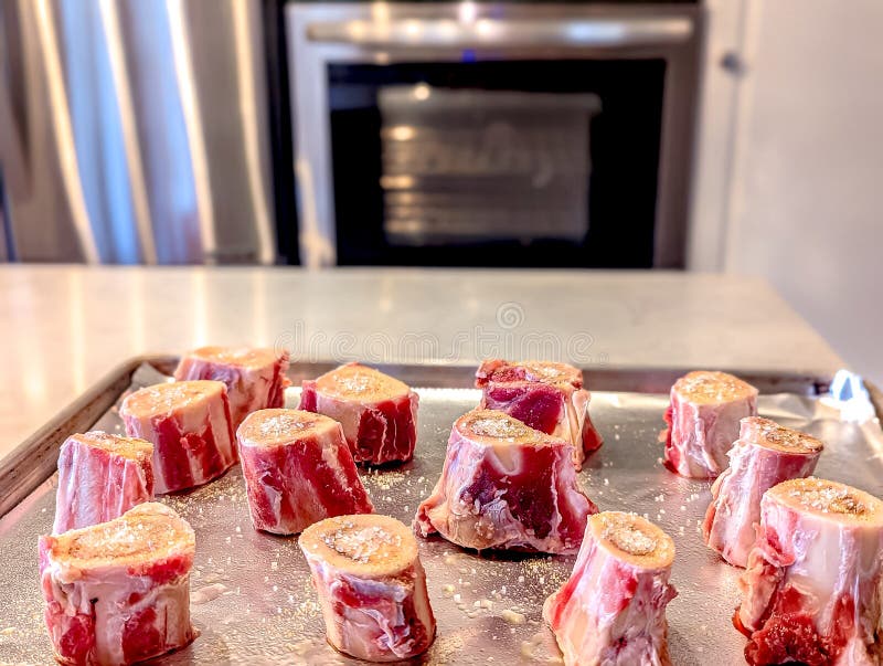 Beef Bone Marrow Pieces Ready for Dinner Stock Image - Image of marrow ...