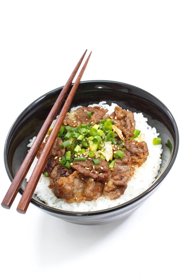 Japanese Beef bowl, Gyudon stock photo. Image of onion - 35640254