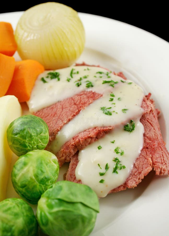 Beef Brisket with Bechamel Sauce Stock Photo - Image of brisket, lunch ...