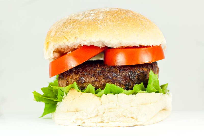 Beef Burger stock image. Image of drink, tomato, shot - 23431319