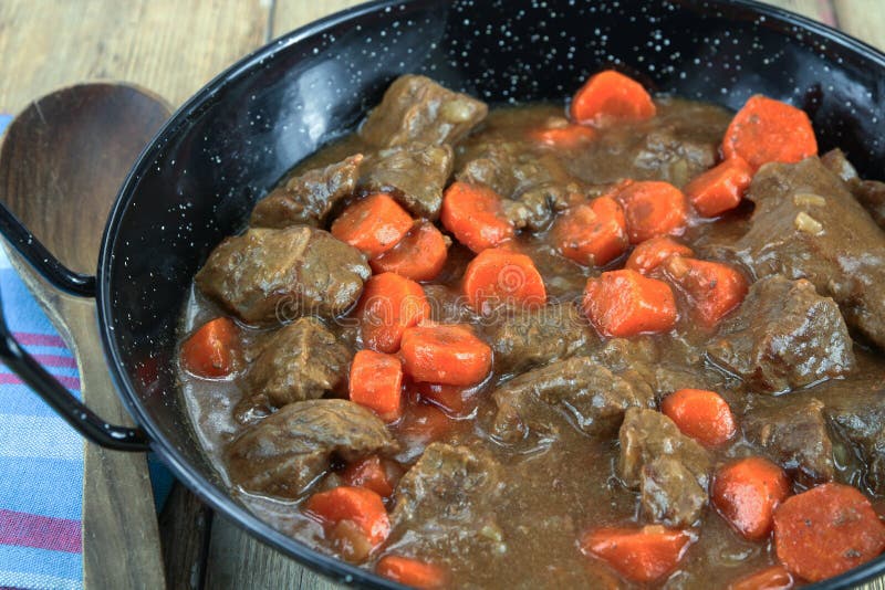 Beef and carrot cooked stock photo. Image of traditional - 164672314