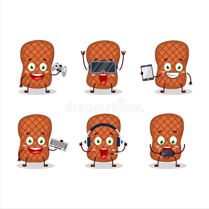 Beef Cartoon Character with Cute Emoticon Bring Money Stock Vector ...
