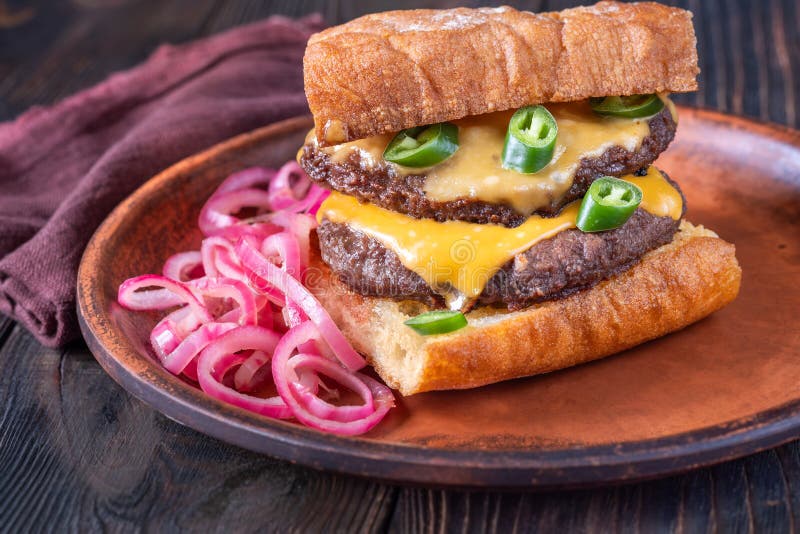Beef and cheese sandwish stock image. Image of grilled - 302263875