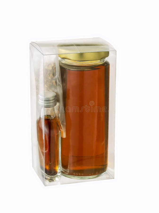 Beef Consome in Plastic Box, To Make Broth from. Isolated on White ...