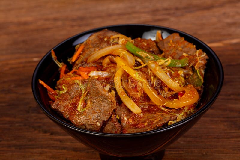 Beef with curry stock photo. Image of closeup, meat - 120159186