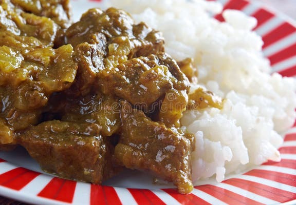 Beef Curry with Rice stock photo. Image of rogan, food - 40771926