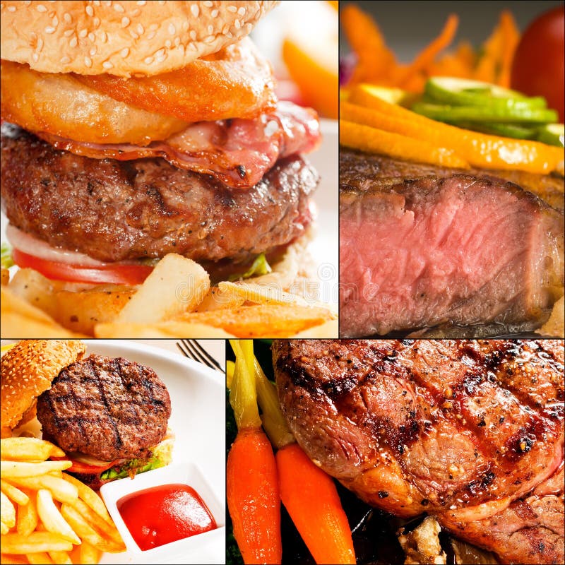 Beef Collage stock image. Image of montage, sloppy, sandwich - 19386045