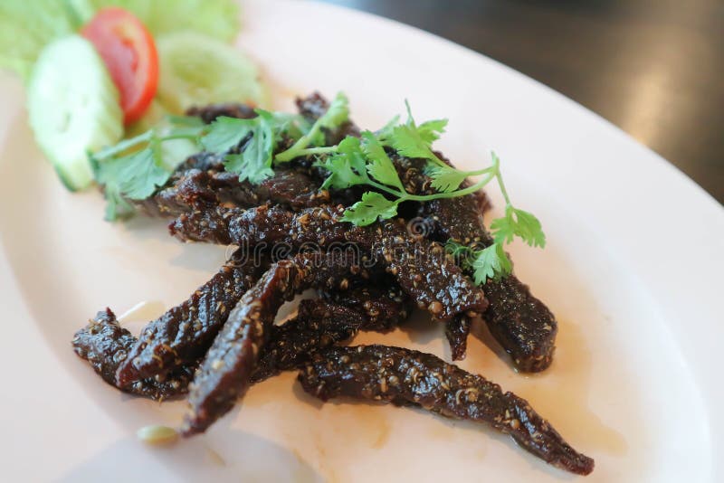 Beef or Fried Beef or Deep Fried Beef or Grilled Beef Stock Photo ...