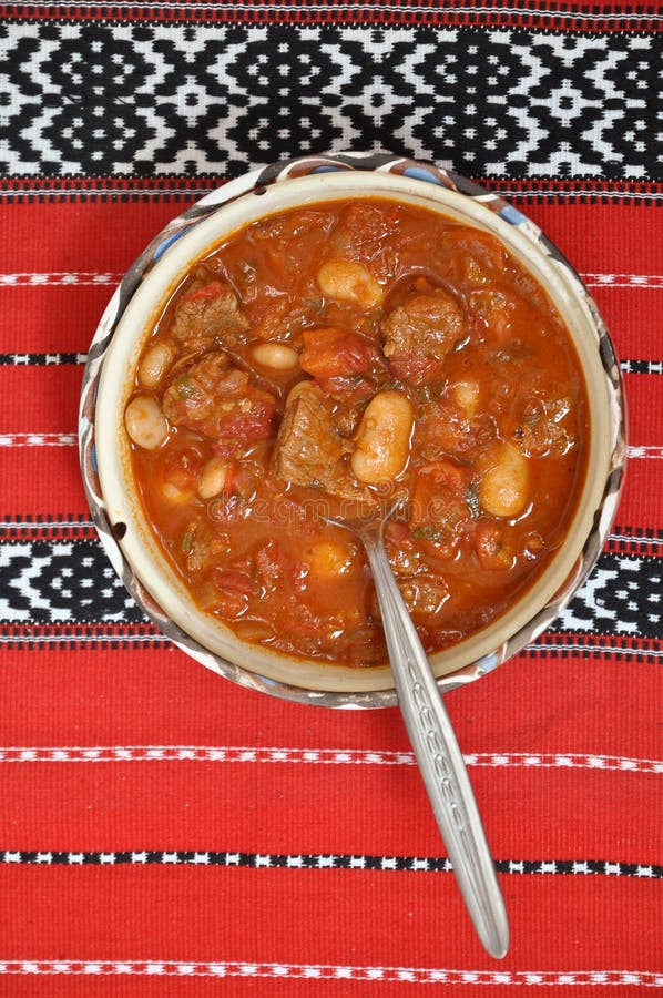 Beef Goulash with beans stock photo. Image of europe - 17119260