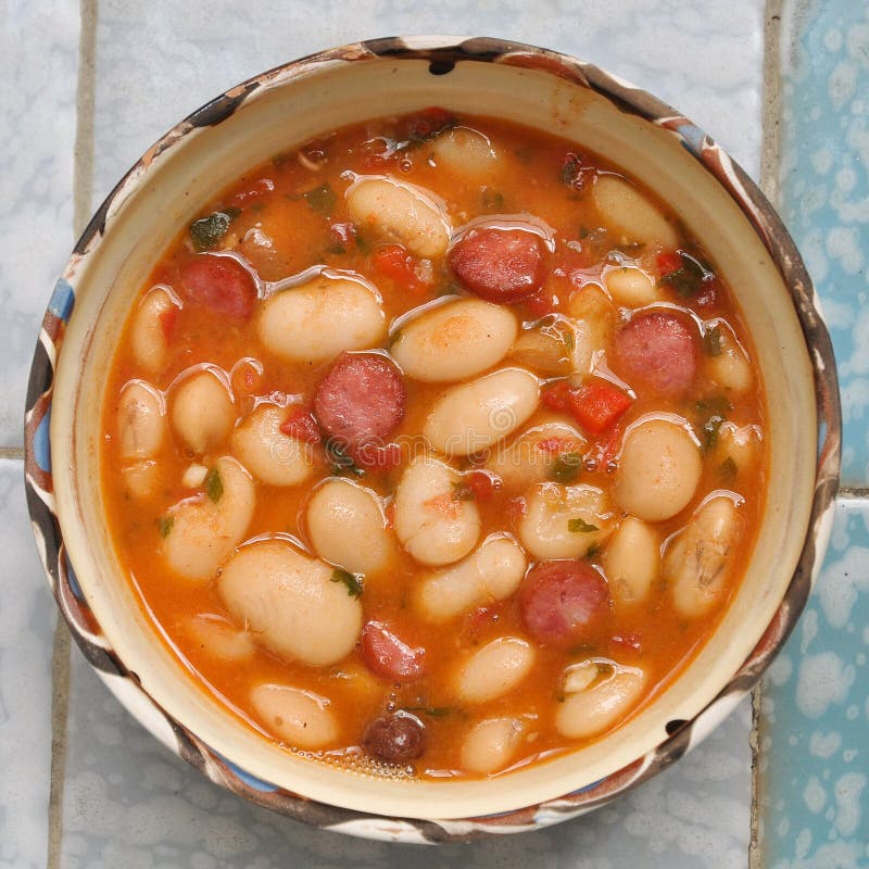 Beef Goulash with beans stock image. Image of crock, soup - 18638673