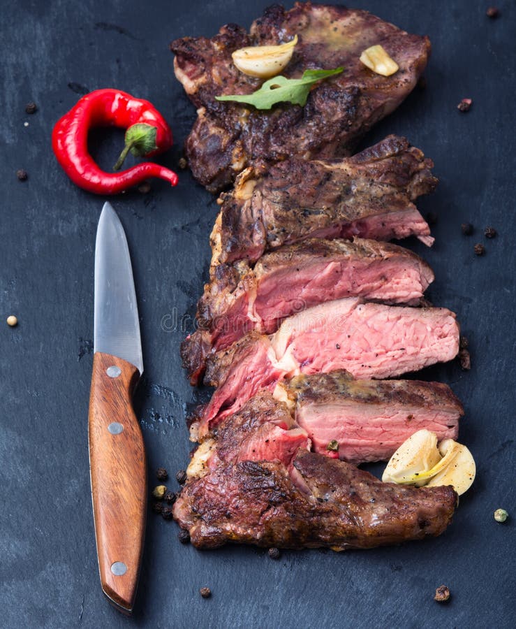 Beef grilled steak stock image. Image of appetizing - 101354437