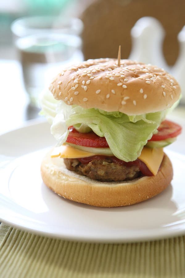 Beef Hamburger stock image. Image of meal, eating, beef - 22135811