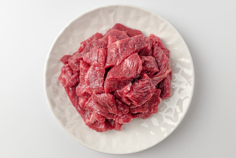 Beef Hind Leg on a White Background Stock Image - Image of hind ...