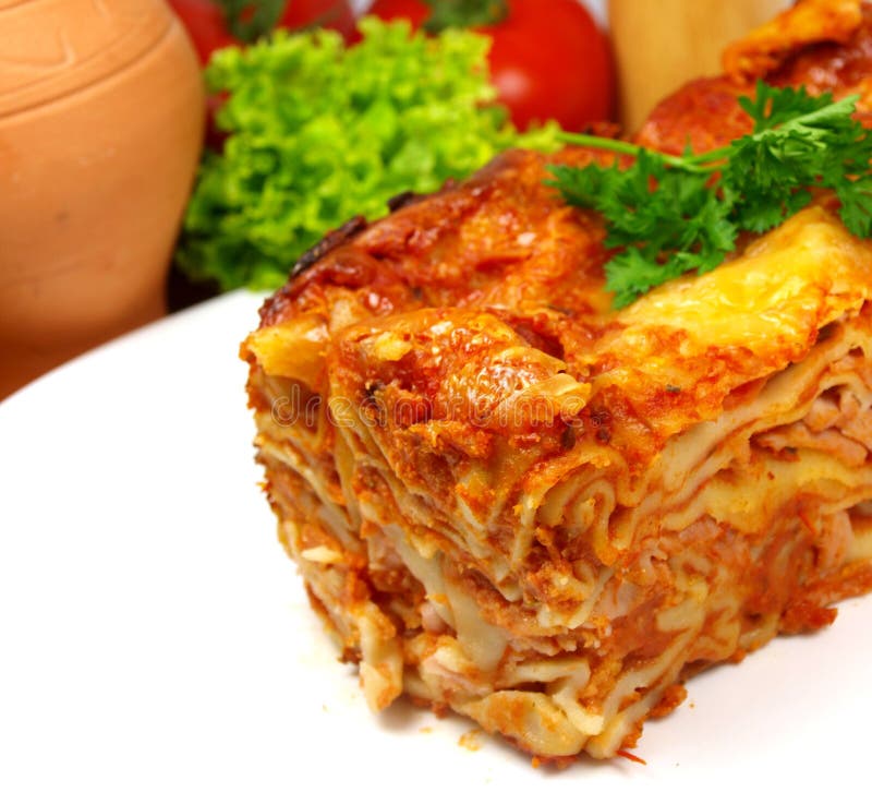 Beef lasagna stock image. Image of dinner, meat, fresh - 11303031