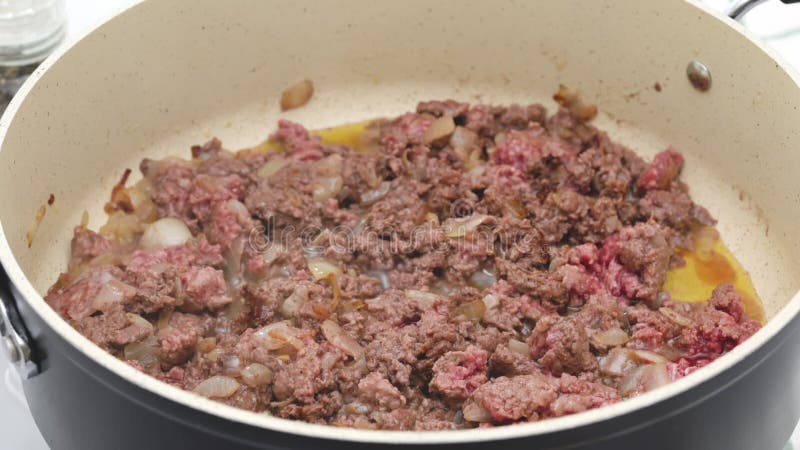 Beef Lasagna Step by Step Preparation Process. Assemble the Lasagna ...