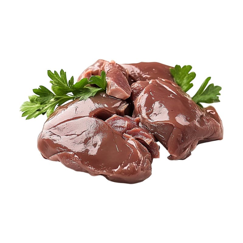 Beef Liver with Lemon on Transparent Background - Ai Generated Stock ...