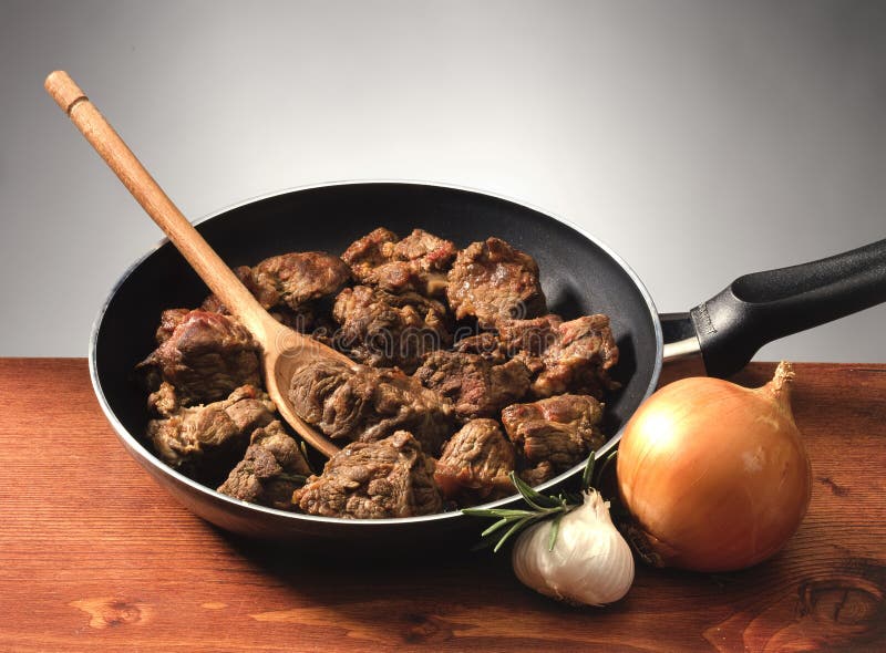 Beef meat stock image. Image of onion, garlic, protein - 14864177