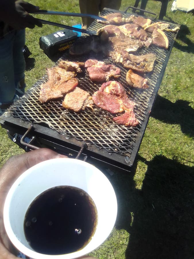 Beef meat braai editorial photography. Image of roasting - 232550937