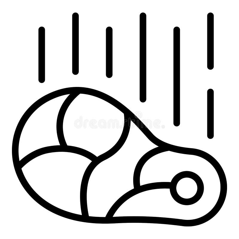 Beef Meat Icon Outline Vector. Pork Food Stock Illustration ...
