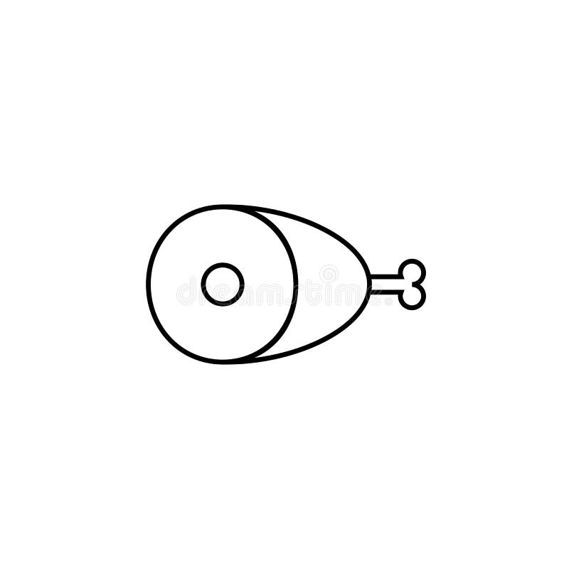 No Meat Line and Glyph Icon, Prohibited and Forbidden, Vegetarian Sign ...