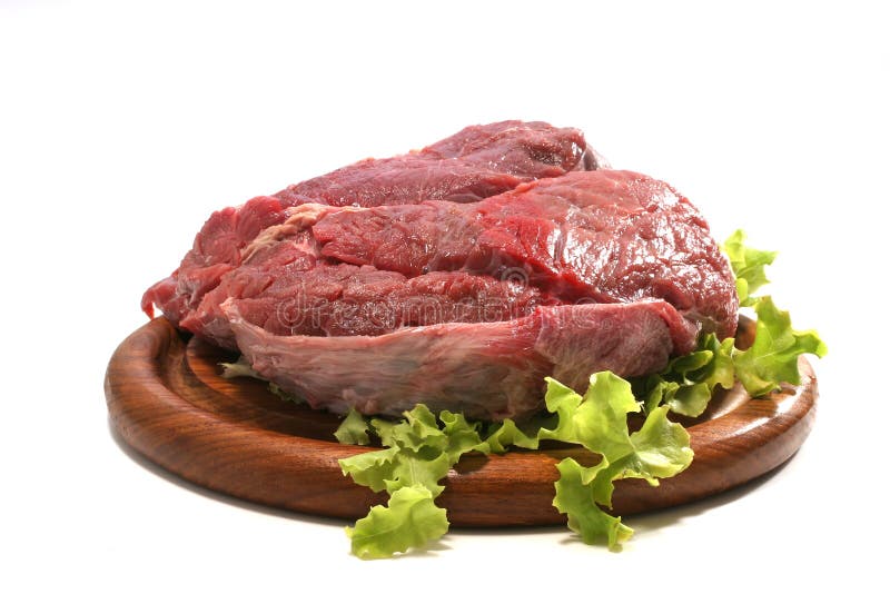 Beef meat over white stock photo. Image of meat, cooking - 5610736