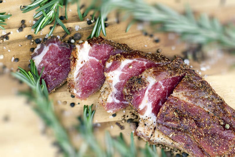 Beef Meat Products with Spices Stock Image - Image of cooking, meat ...