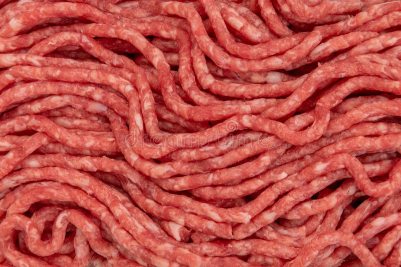 Raw Minced Meat in Close-up Stock Photo - Image of mincemeat, cooking ...
