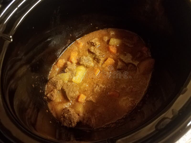 Beef Olive and Potato Stew Cooking in a Hot Pot Stock Photo - Image of ...