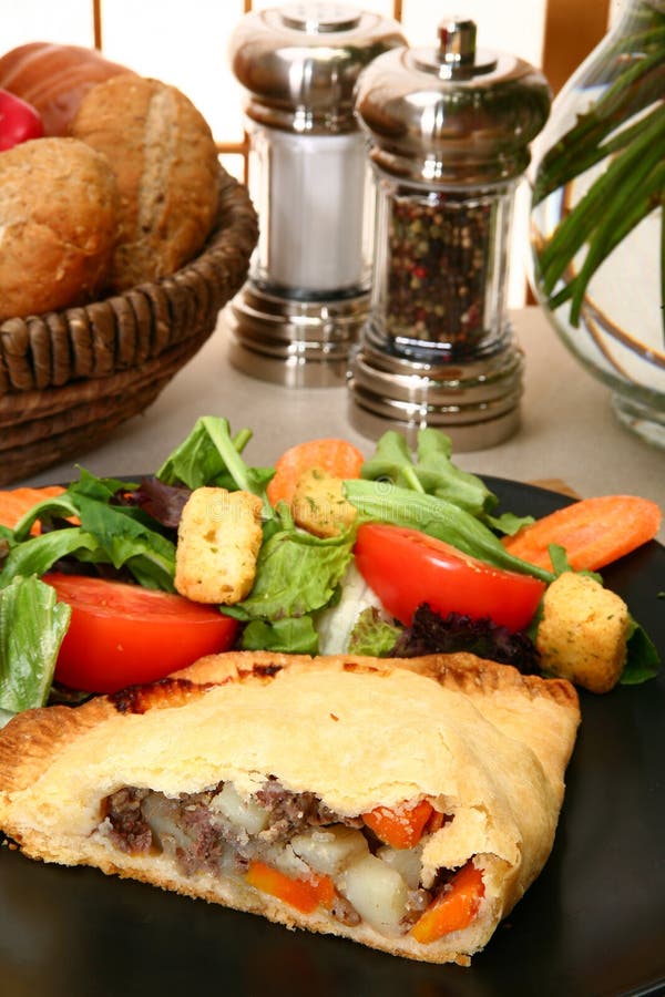 Beef Pastry and Salad stock photo. Image of beef, culinary - 5383872