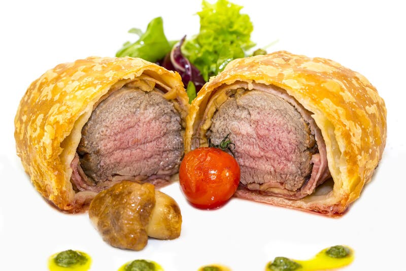 Beef in pastry stock image. Image of prepared, puff, boeuf - 34858187